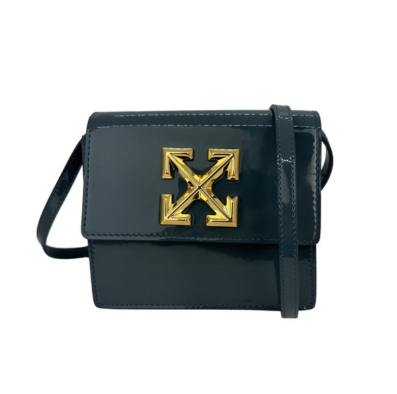 Off-White | Bags | Offwhite Blue Leather Crossbody Bag | Poshmark